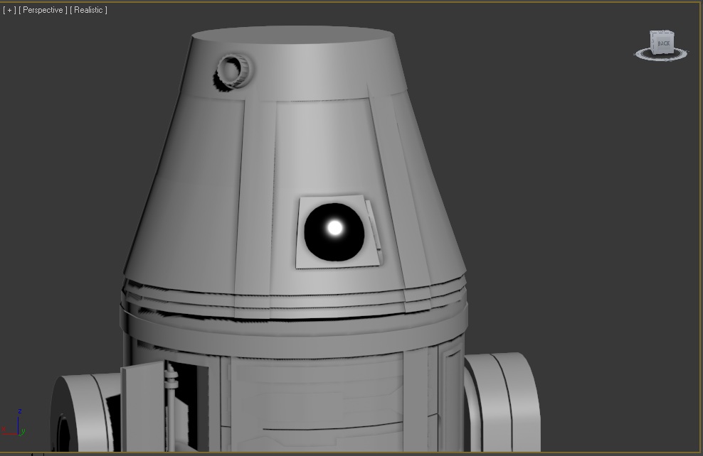 3D Modelling & Animation: Assignment Model 5 - Evil R2-D2