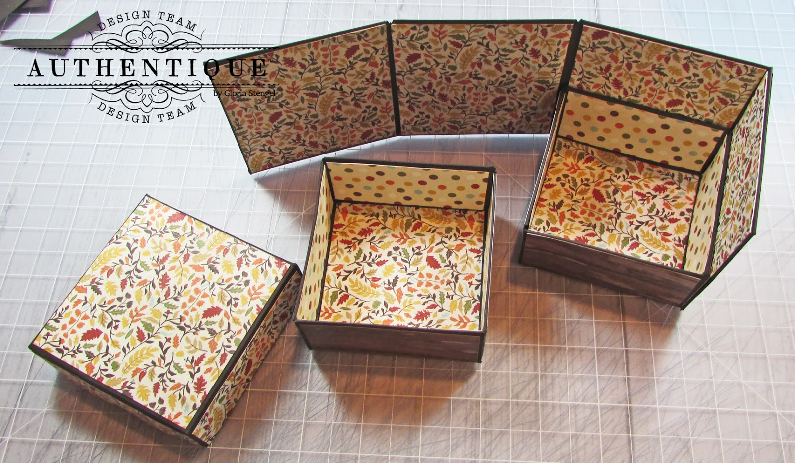 Scraps of Life: Fall-themed Mini Storage Box