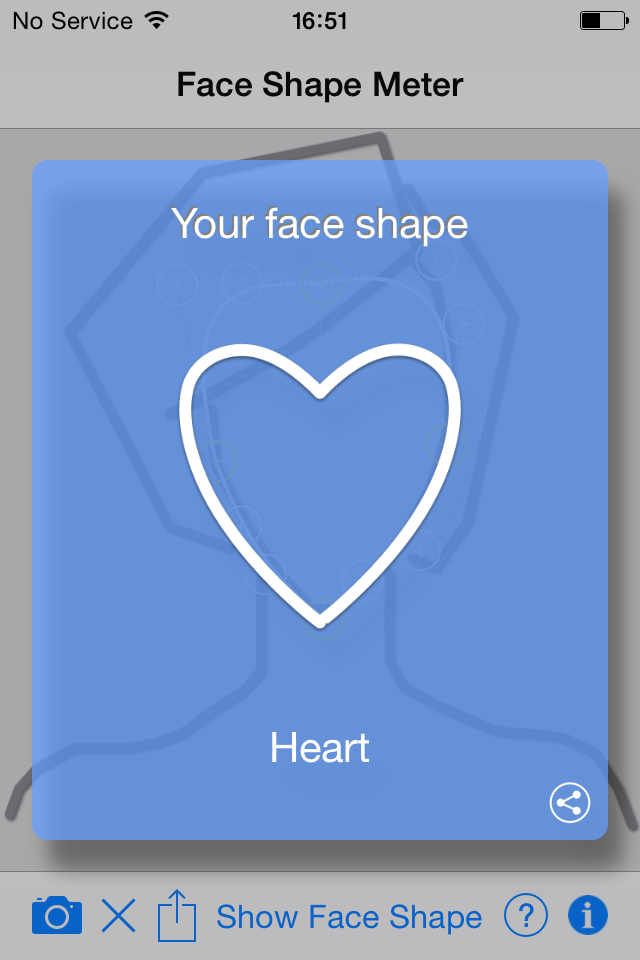 VisTech.Projects: [iOS] Face Shape Meter app updated with share option.