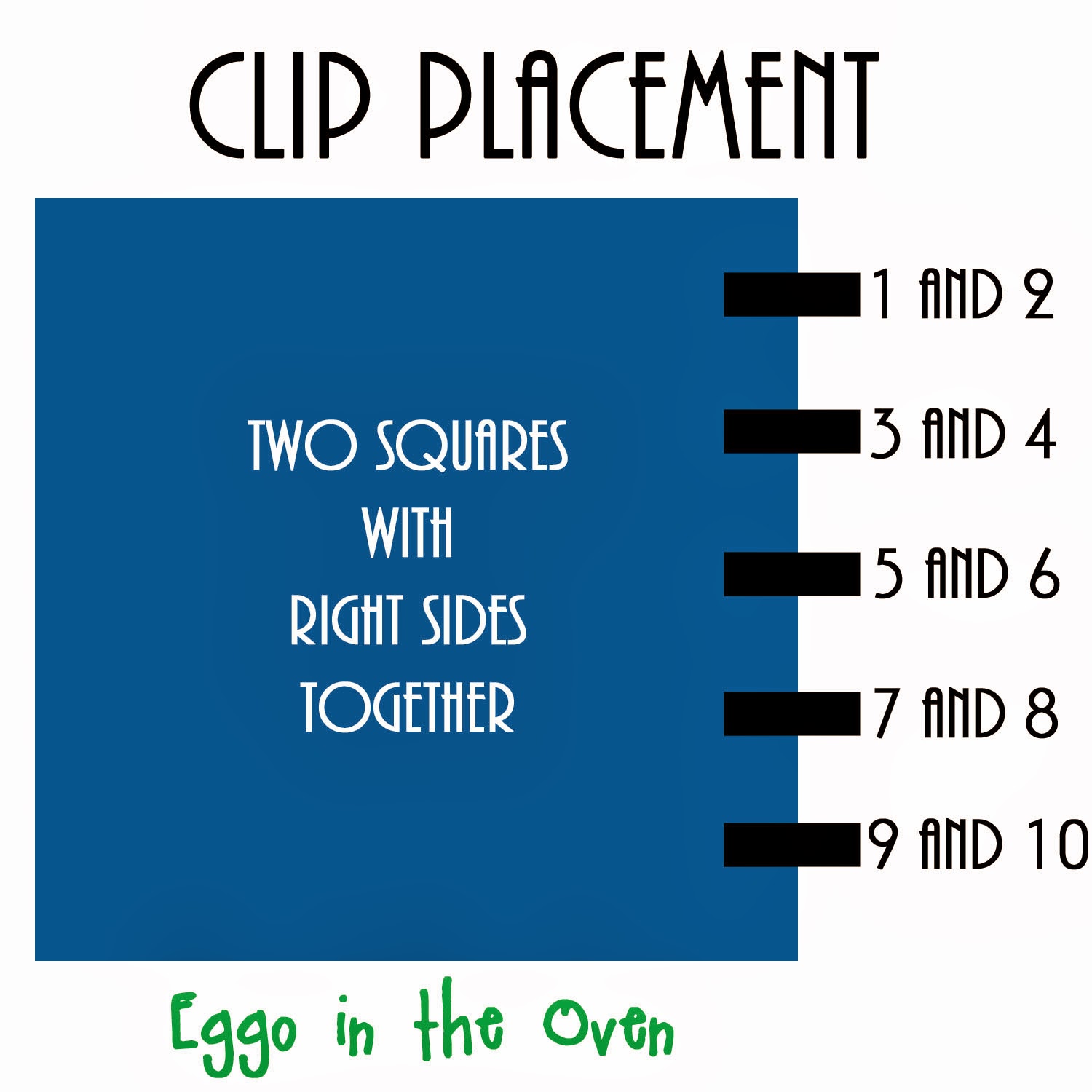 Sew & Tell: Staggered clips: a row piecing organization techniqe