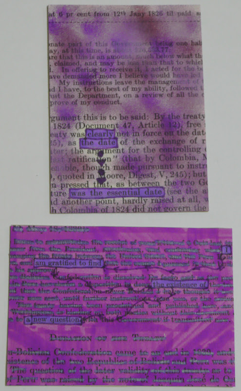 JBolech Swaps: Altered Text ATC Swap #6----Purple