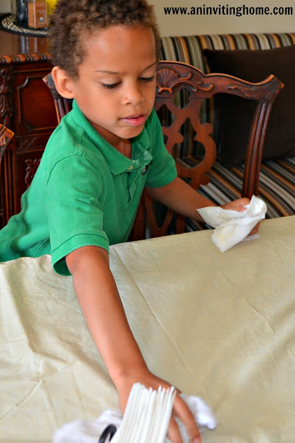 An Inviting Home: FOUR Easy Steps To Teach Your Kids Responsibilities