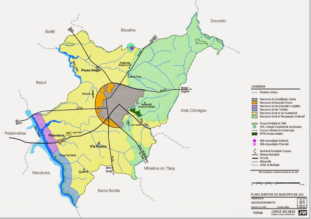 Plano diretor de Jaú - SP: Mapas - Plano Diretor (2006)