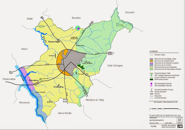Plano diretor de Jaú - SP: Mapas - Plano Diretor (2006)