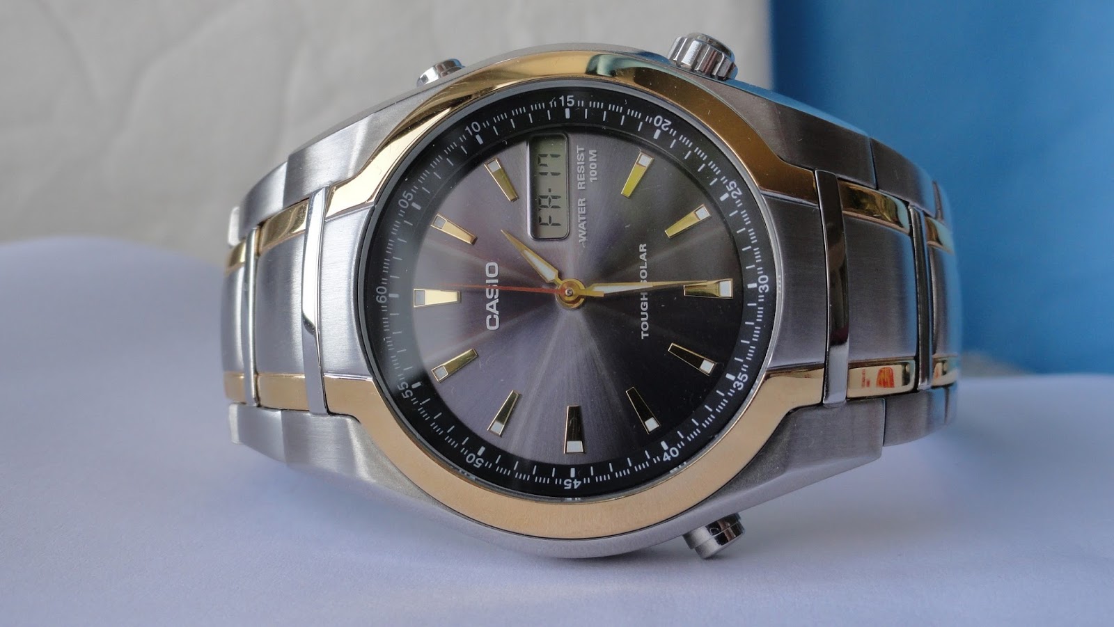 Casio MTP-1226 solar, two tone and different