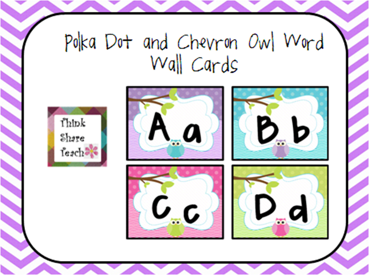 Think * Share * Teach: Doing Word Walls and a Freebie