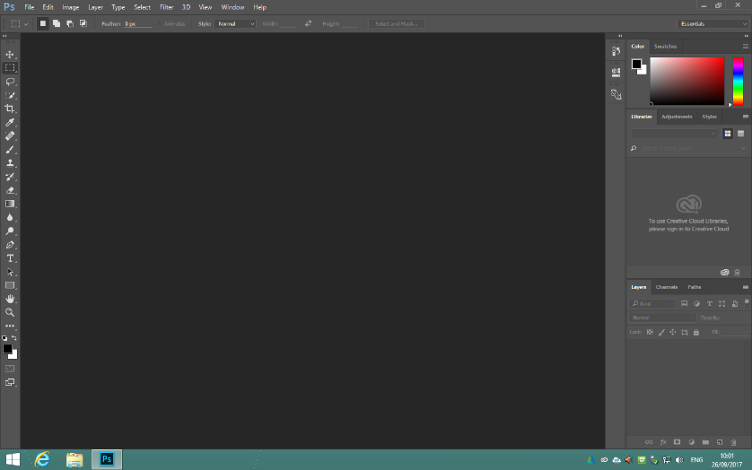 Introduction to Photoshop - Setting up a new document