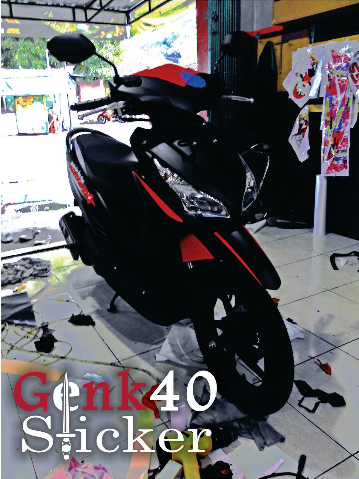 Foto Cutting Sticker Motor Vario 125 Fi | Modif Sticker