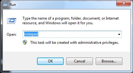Fungsi Run pada windows - Cateeet