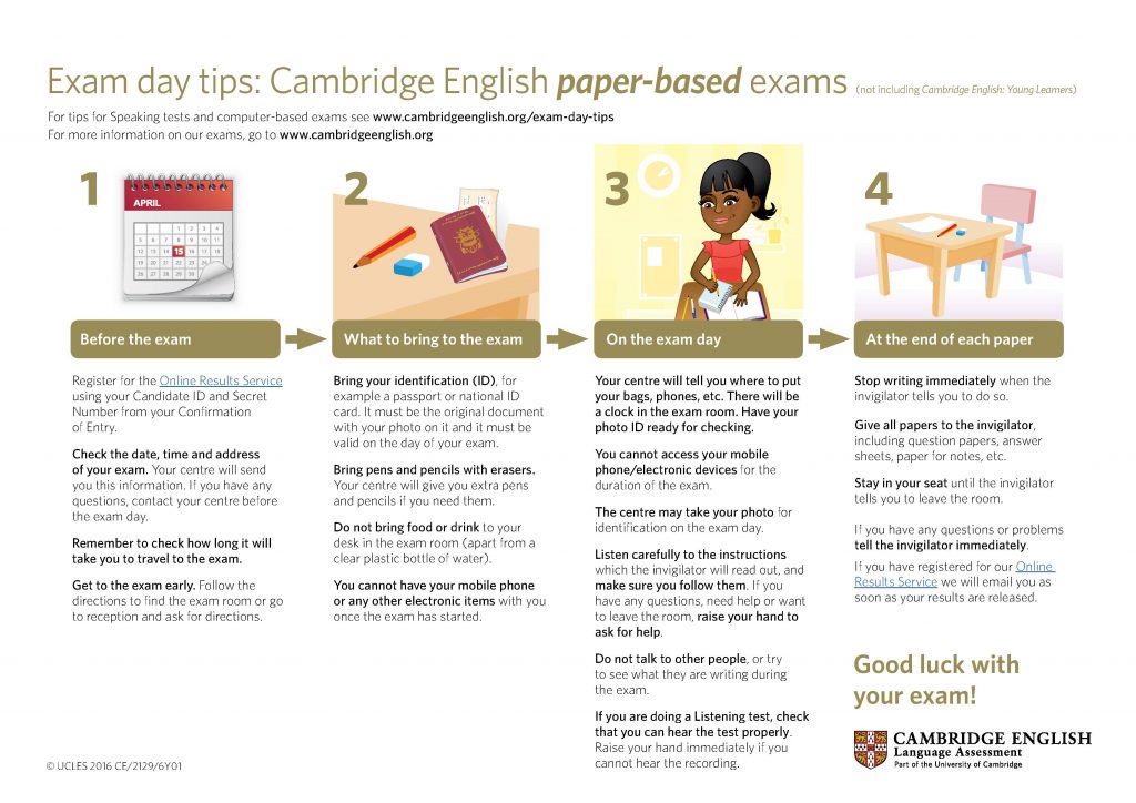 Tips to get ready for your Cambridge Exam ~ The English Corner Escuela ...