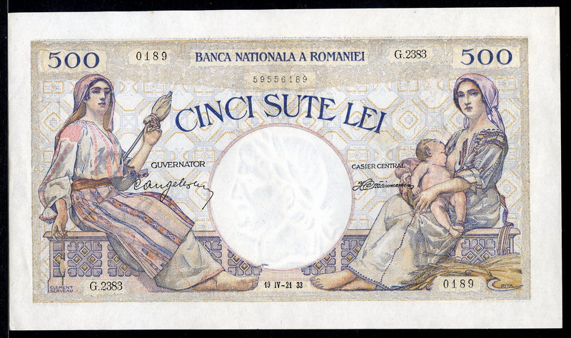 Romanian money 500 Lei banknote 1933|World Banknotes & Coins Pictures ...