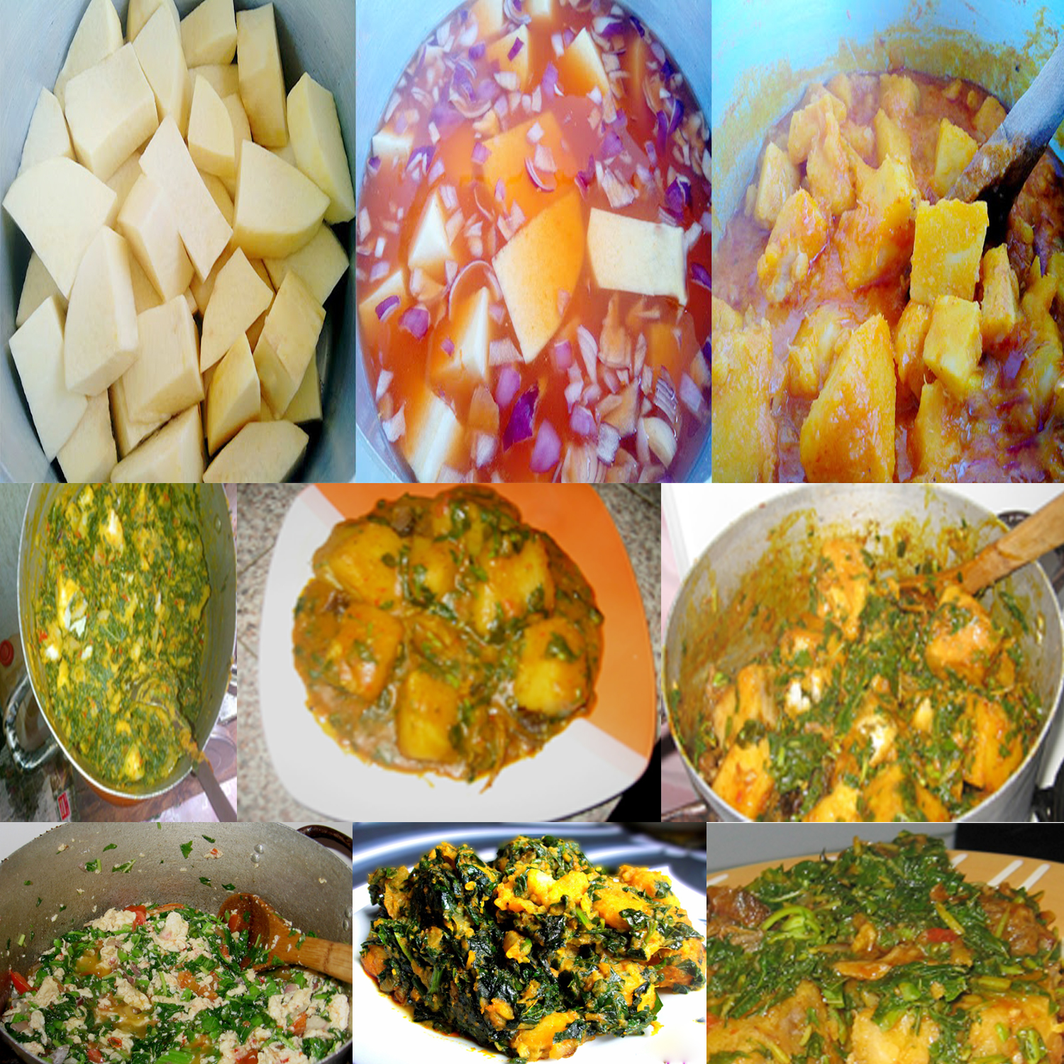 ALL AFRICAN DISHES: YAM RECIPES (YAM PORRIDGE WITH VEGETABLES)