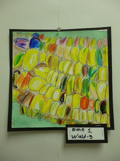 Abstract + Indian Corn + Window Drawings