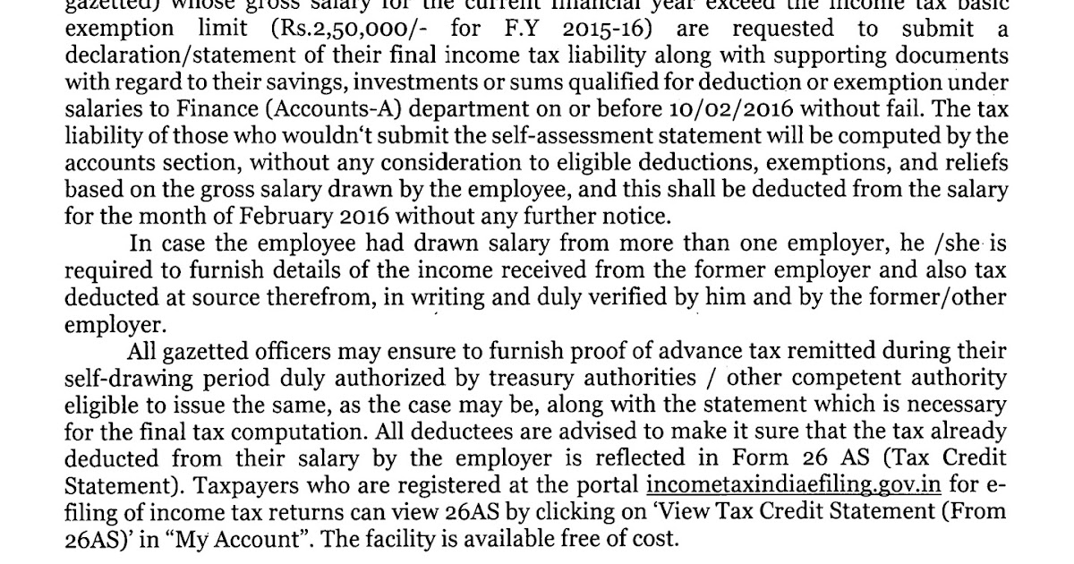 KERALA GOVERNMENT: TDS- Self-Declaration and Documents of Eligible ...