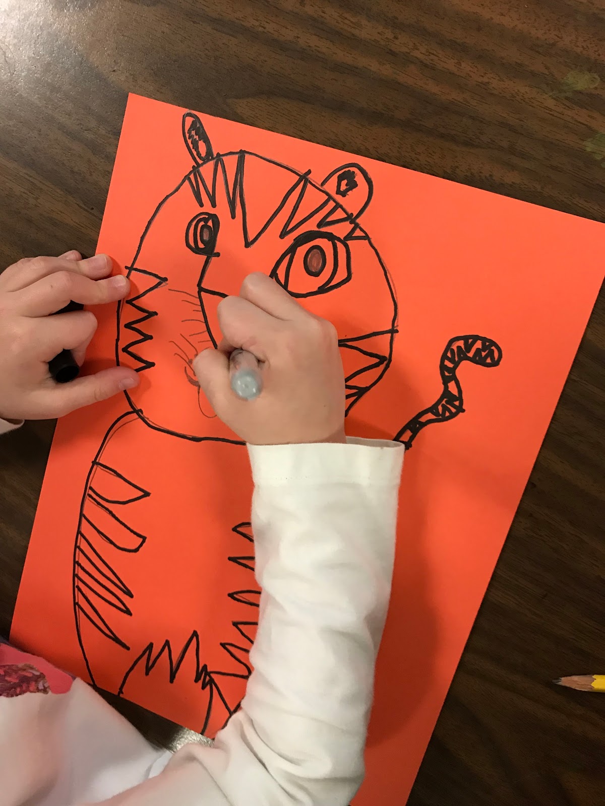 Elements of the Art Room: Kindergarten Tiger Collage