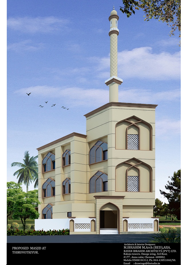 MASJID AROUND THE WORLD: ONGOING MASJID WORK IN CHENNAI INDIA