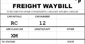 The Central Pennsylvania Railroad: Privately Owned Cars Waybills