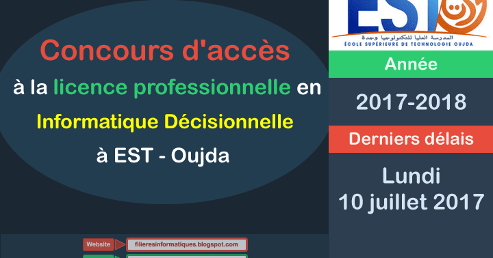 Concours d'accès à la Licence Professionnelle en Informatique ...