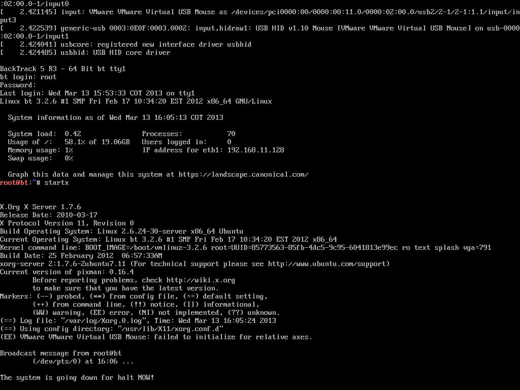 Comandos Básicos Backtrack