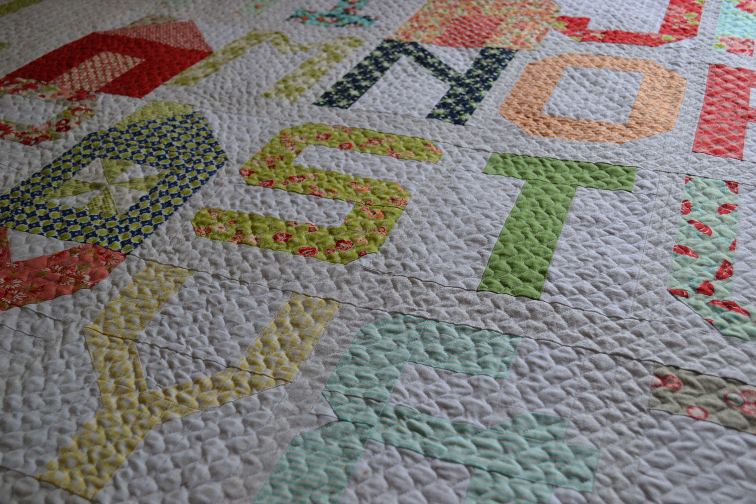 gemini stitches: Spell it With Moda - ABC quilt