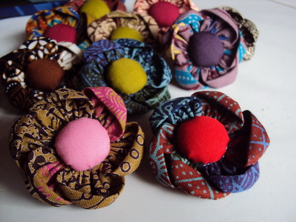 Bunga Yuyi Craft: Bros bunga 6 kelopak