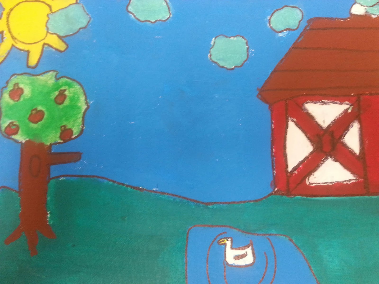 Tales from the Traveling Art Teacher!: Landscapes with 5th Grade ...