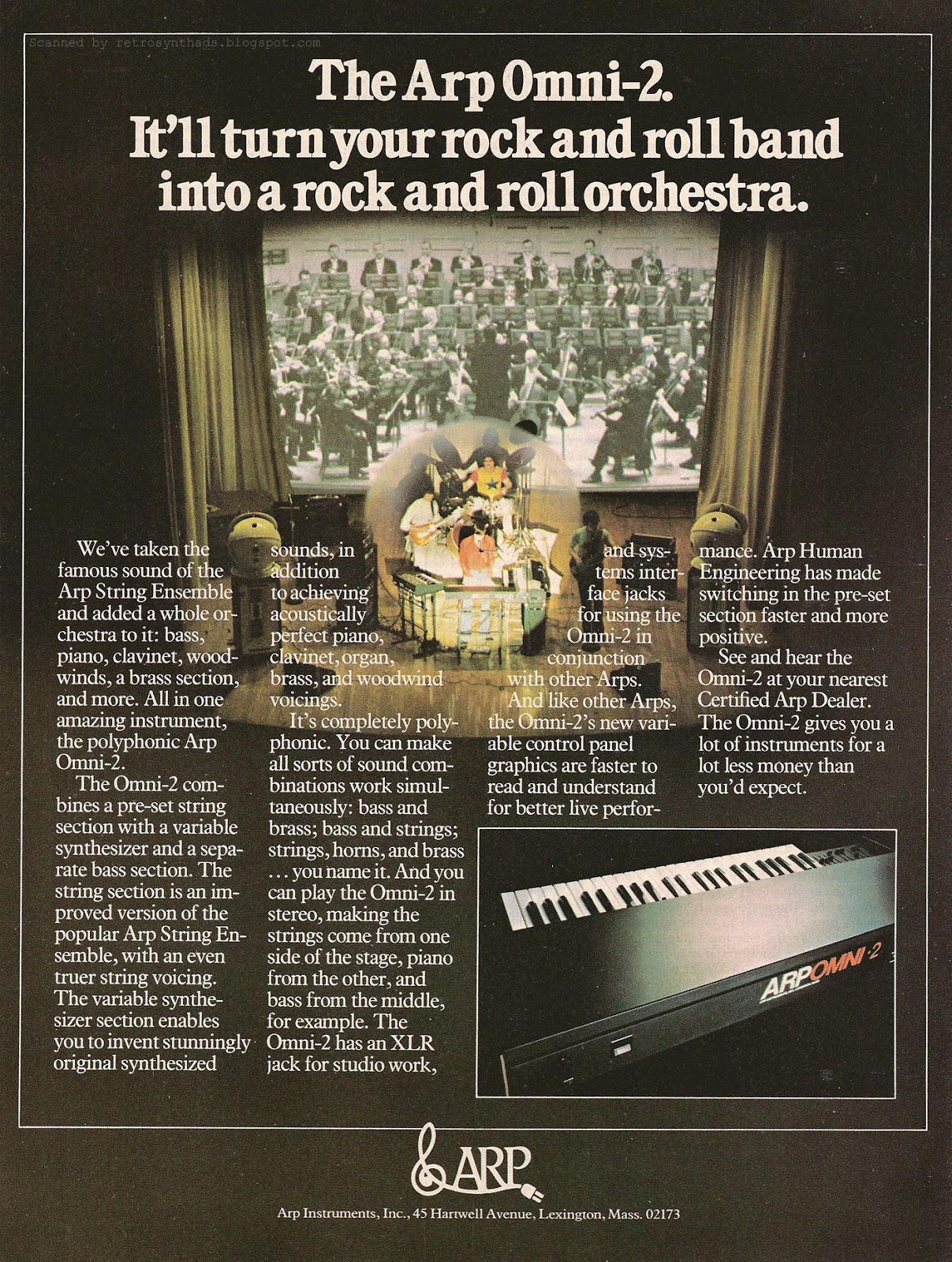 Retro Synth Ads: ARP Odyssey "You cannot duplicate the sound of the ARP ...