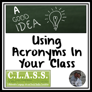 C.L.A.S.S. Resources for Teachers: Here's an Idea: Using Acronyms