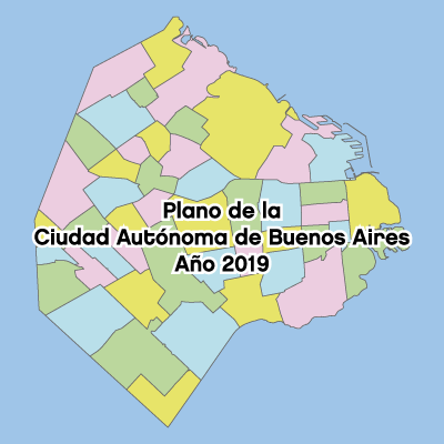El mundo en un chip: Plano de CABA en PDF. Año 2019