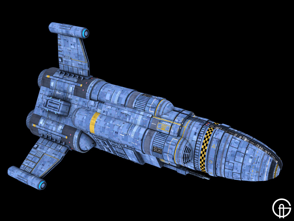 Andrew Glazebrook - My Art Blog: Blue Spaceship
