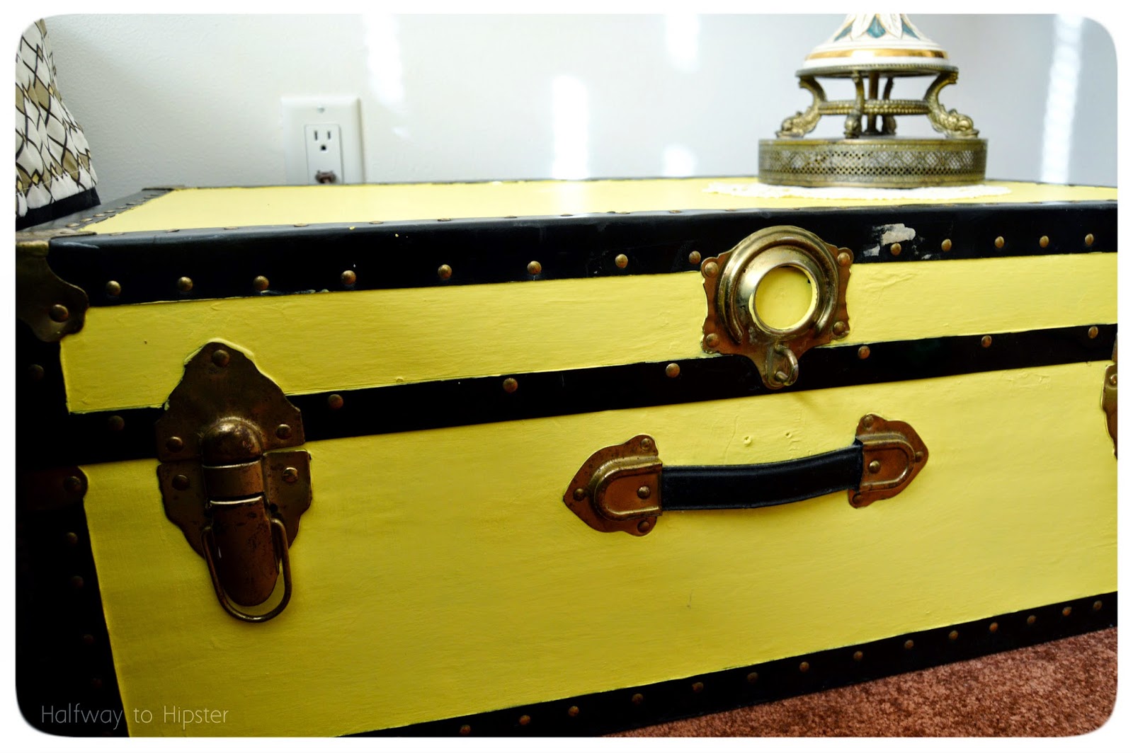 Halfway To Hipster: Thrifted Trunk Makeover