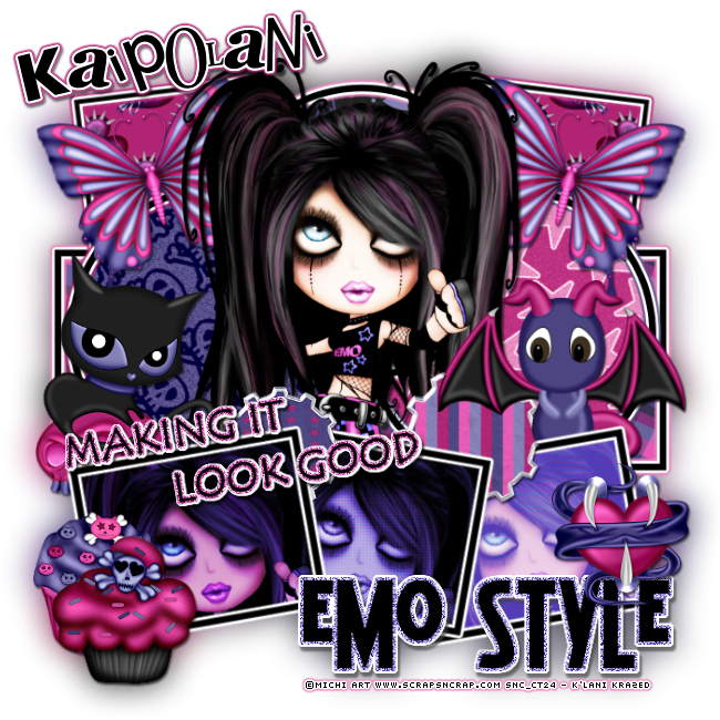 K'Lani Designs: EMO STYLE - New template and Tutorial