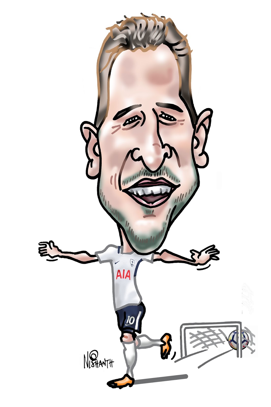 Nishu's World of Caricatures: Harry Kane ( 2018 )