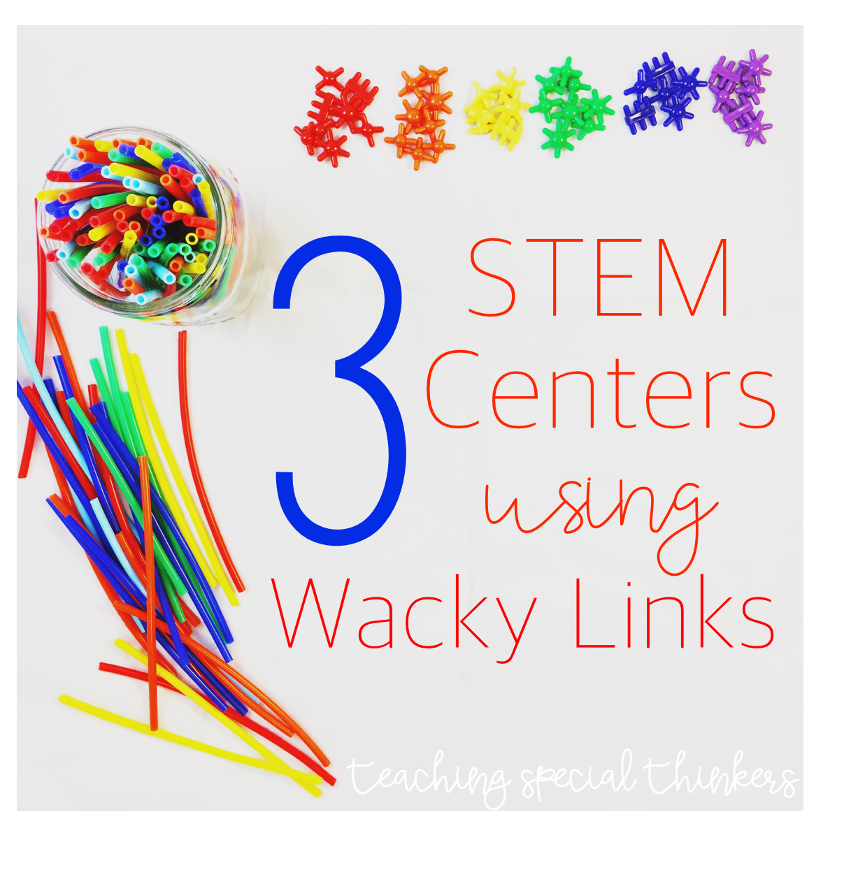 3 Easy STEM Centers Using Wacky Links - Teaching Special Thinkers