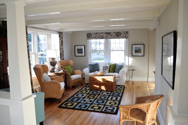 SoPo Cottage: Living Room - Before and After
