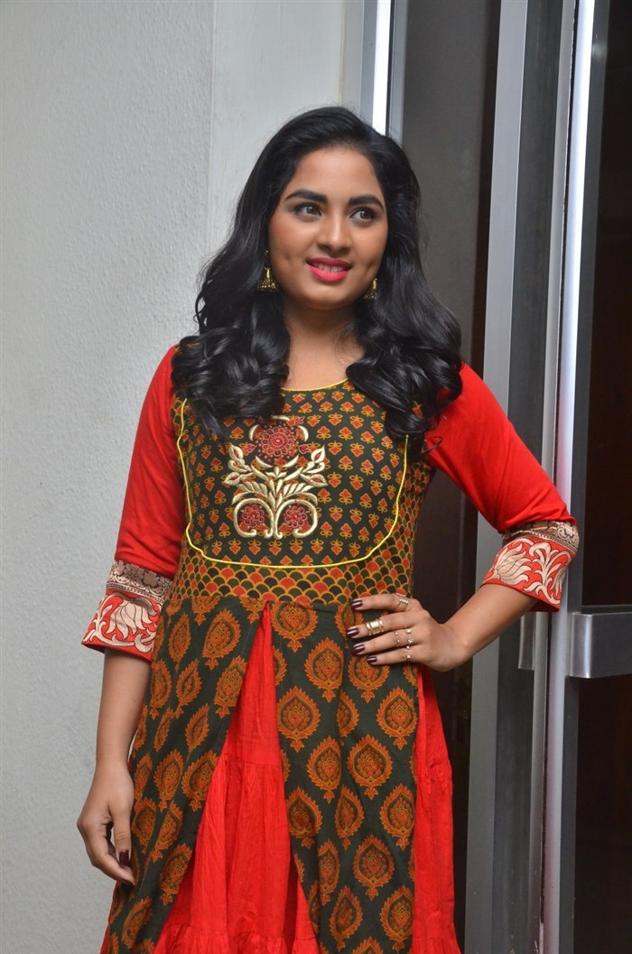 Srushti Dange New Photoshoot Stills at Achamindri Audio Launch