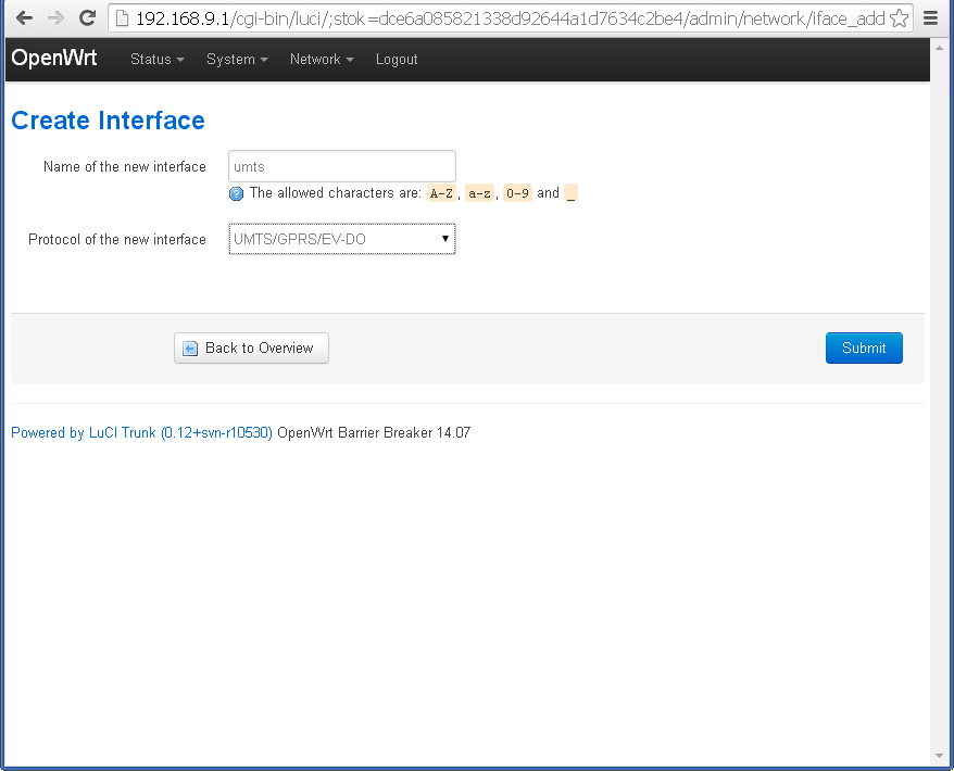 Setting up a 3G/4G modem with OpenWRT on the MPR-L8 or A5-V11