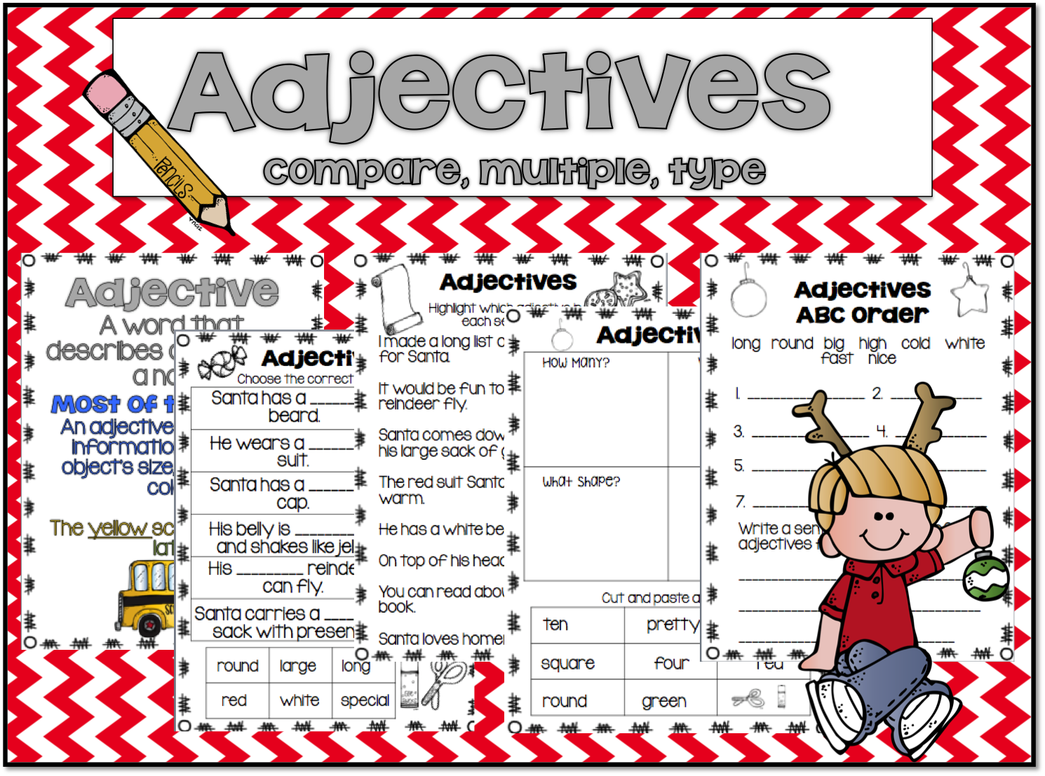 1st Grade Hip Hip Hooray!: Let's Write December!