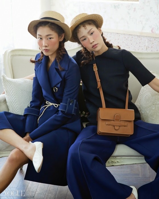 Duchess Dior: "Girls in a Garret" Models in Celine for Vogue Korea ...