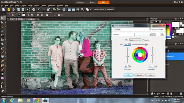 tanya zaleski photocreations blog: Wall colour - Corel Paint Shop Pro ...