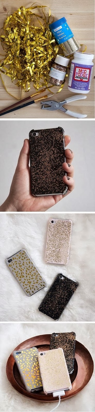 DIY IYD IDY DYI YDI: DIY IPHONE CASES: REPURPOSING HOLIDAY GLITZ