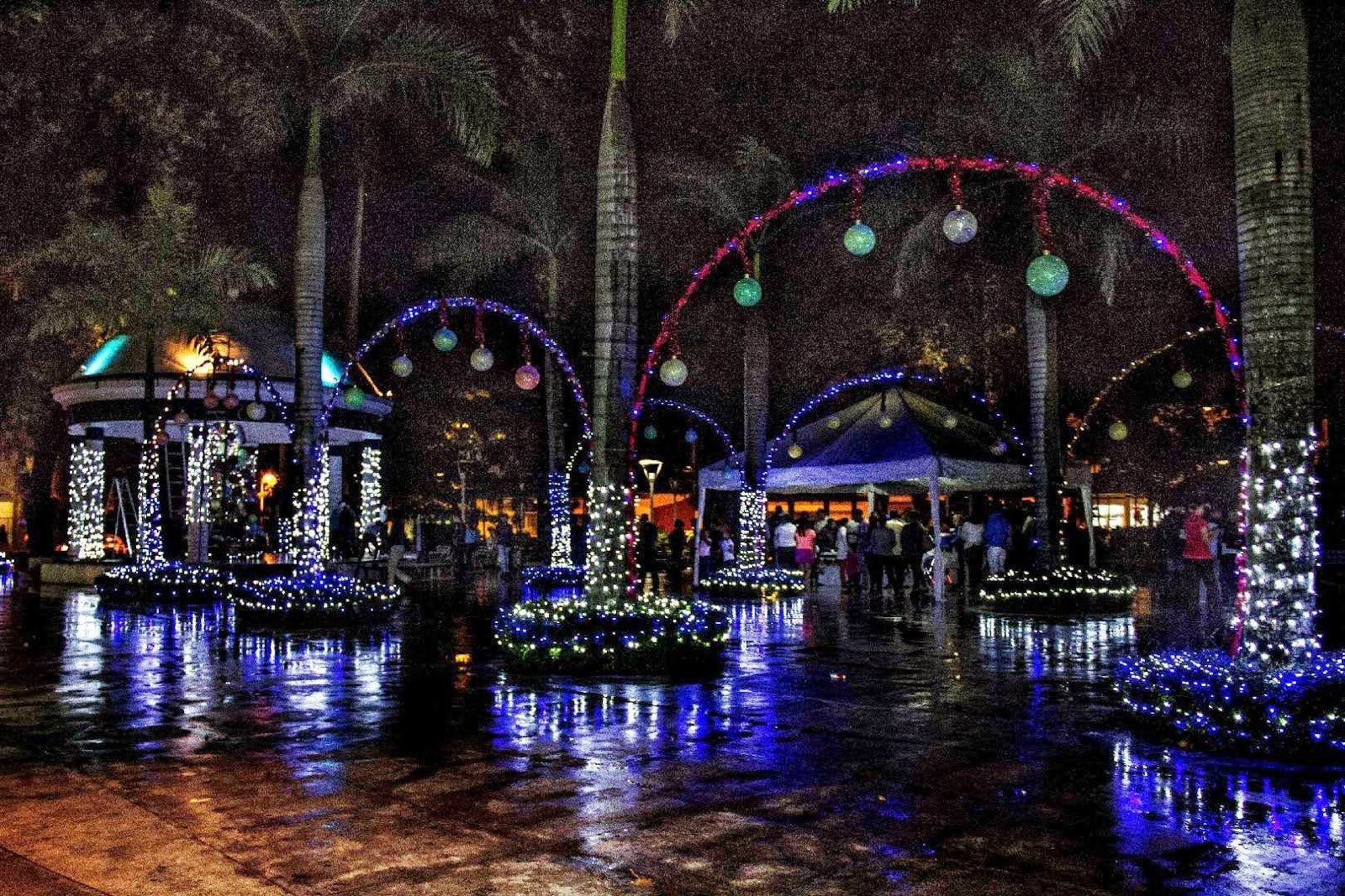 Iluminan parque para la navidad - EL DOMINIO TOTAL