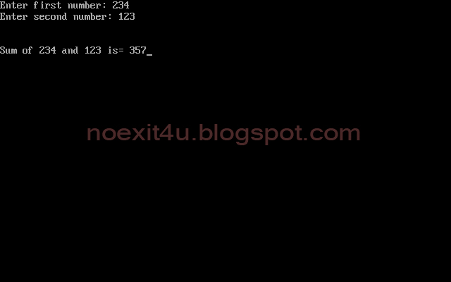 C Program To Add Two Numbers Using Function ~