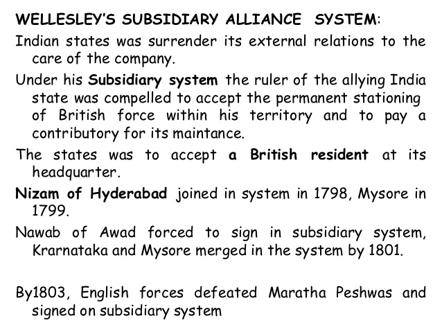 Lord Wellesley (1798-1805) and his Indian affairs