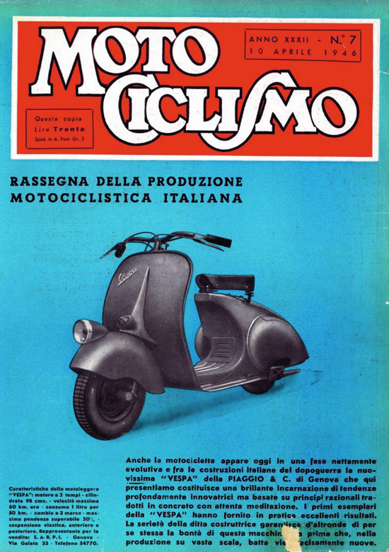 First Versions: Piaggio Vespa