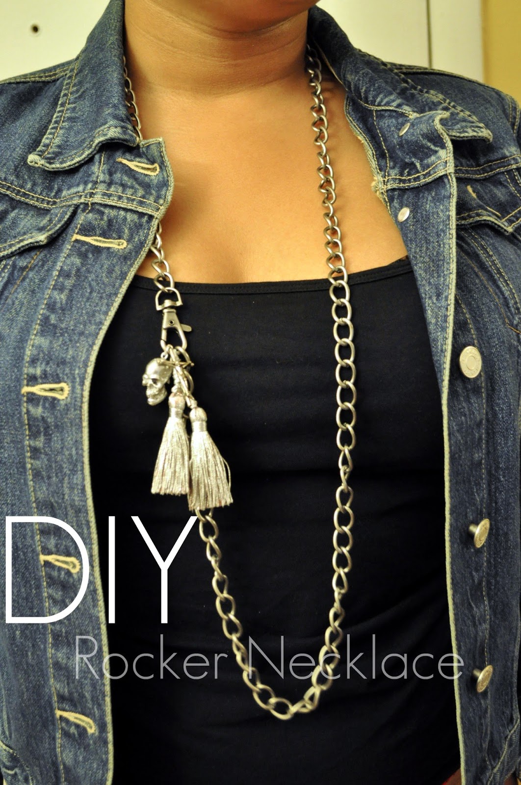 DIY Rocker Necklace, Chunky Chain | All Size Fits One