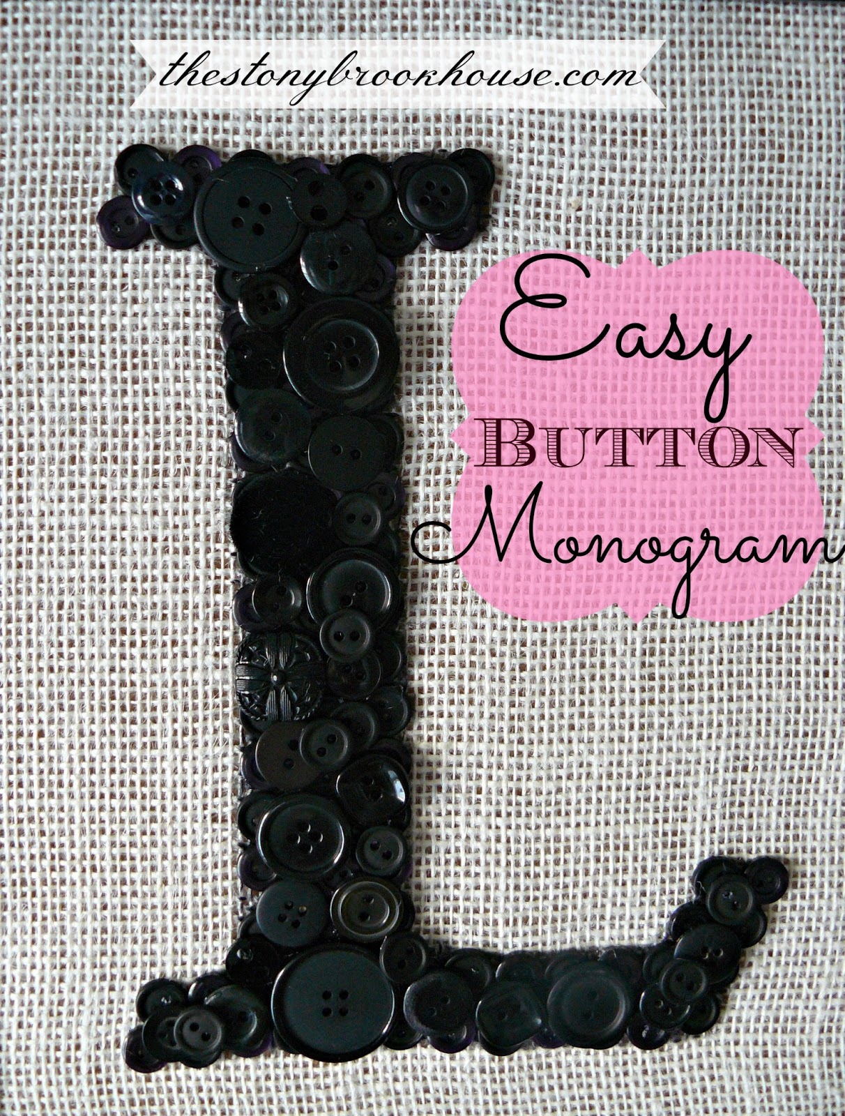 Easy Button Monogram | The Stonybrook House