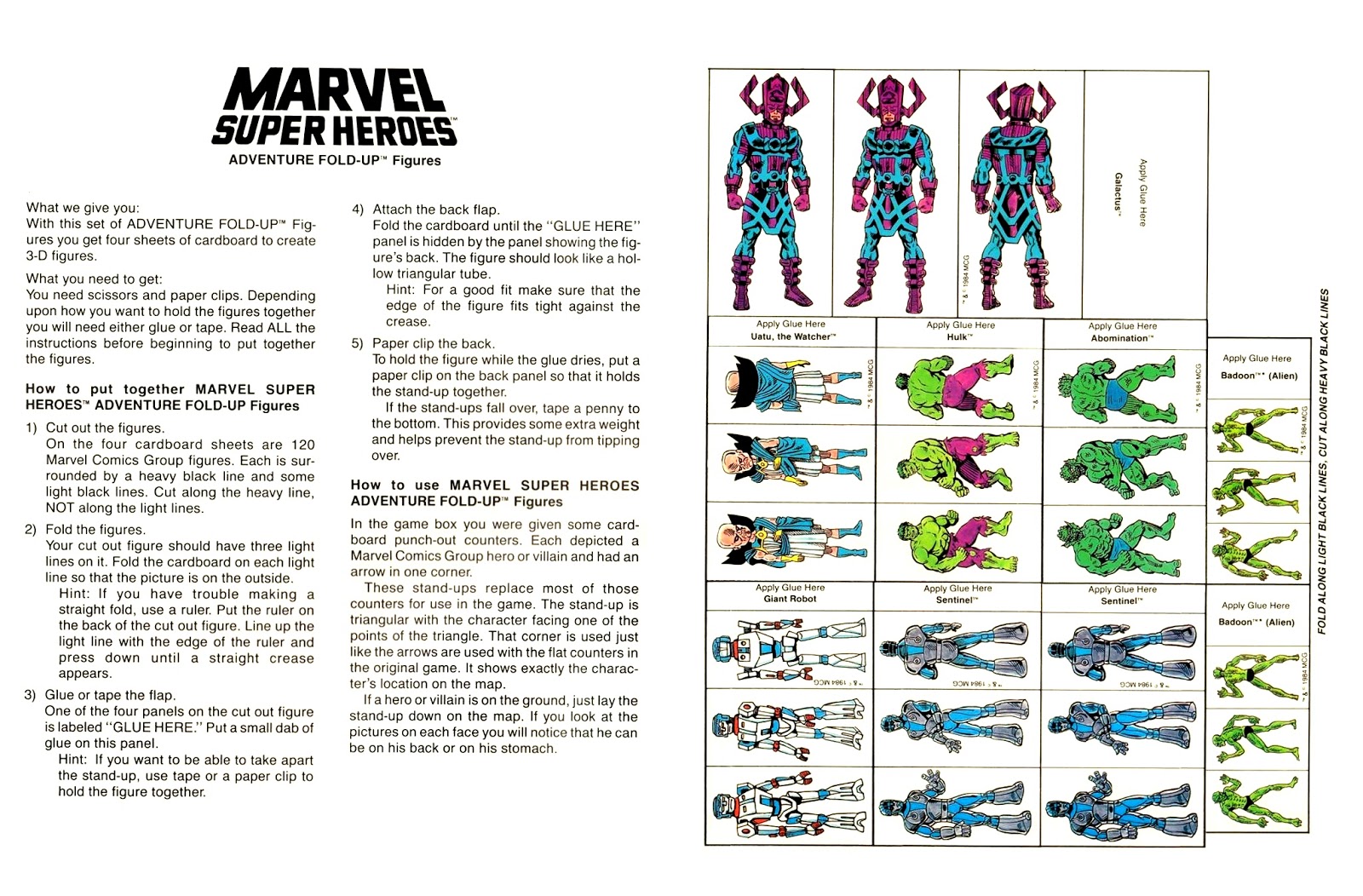 Marvel Comics of the 1980s: Marvel Super Heroes Role Playing Game ...