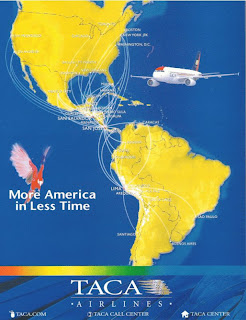 Airline memorabilia: TACA y LACSA a finales de los 80