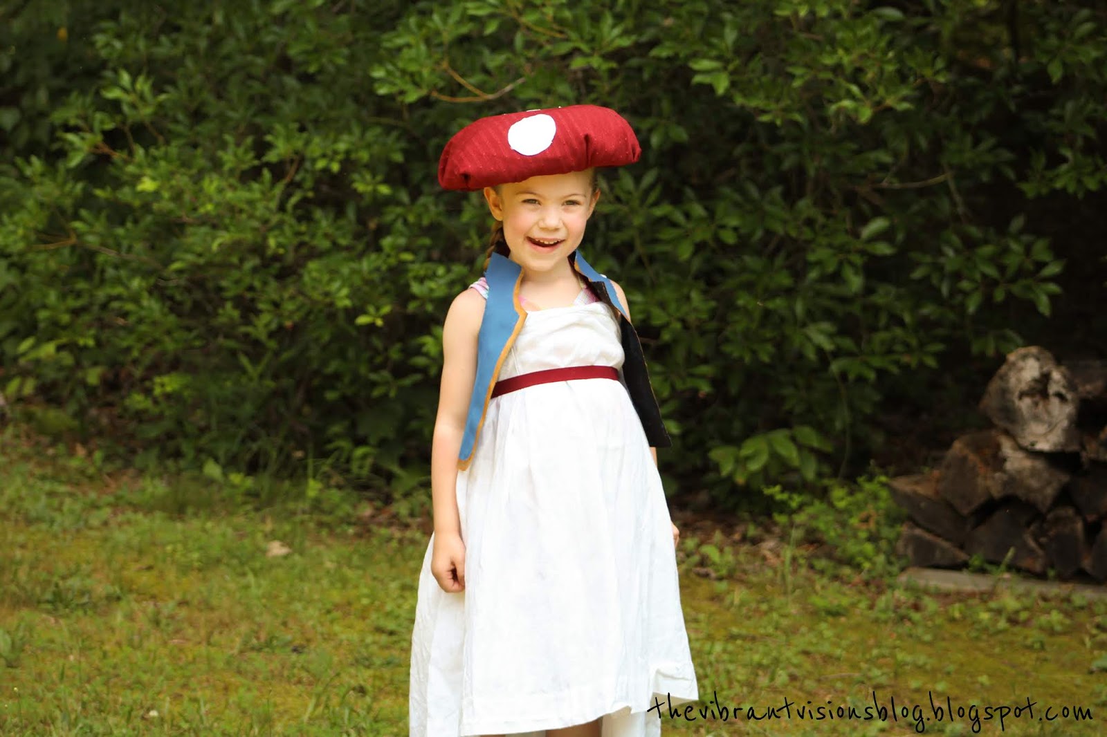 the Vibrant Visions blog: Easy DIY Girls Toad Costume